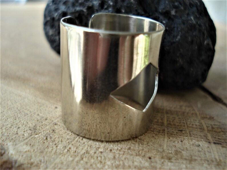 Silver Cut Out Rhombus Ring Modern Geometric Adjustable Ring - Etsy