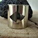 Silver Cut Out Rhombus Ring Modern Geometric Adjustable Ring - Etsy