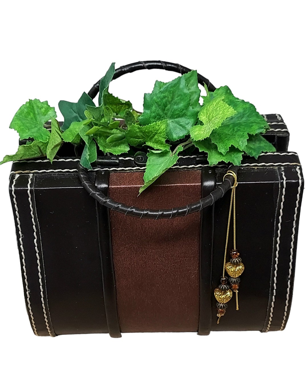 FAUX PURSE B0X SECRET ST0RAGE Looks Like a Leather Pocketbook ...