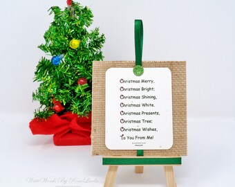 Christmas Ribbon Poem - Etsy