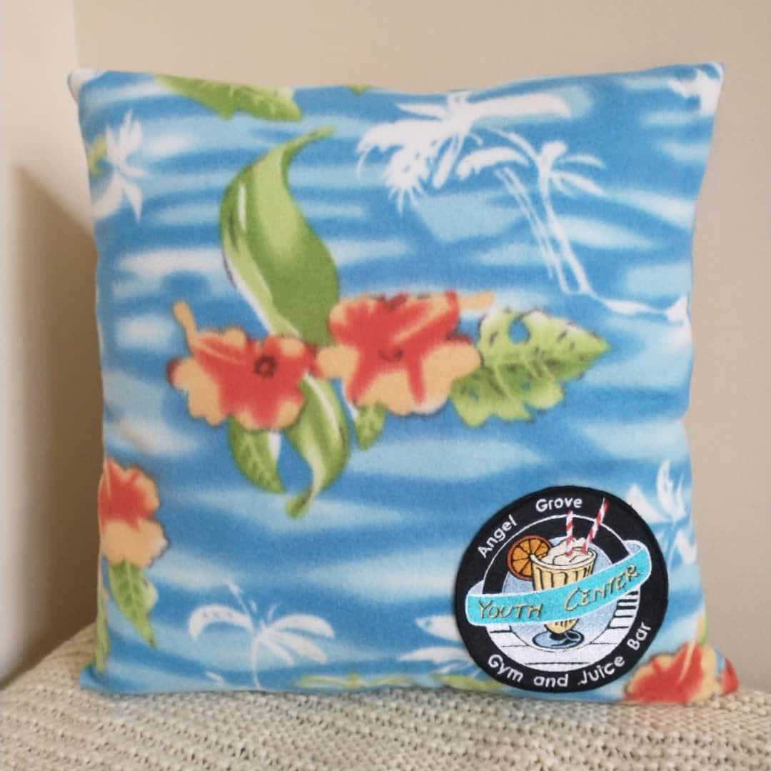 Mighty Morphin Power Rangers Ernie Angel Grove Juice Bar Pillow Cover ...