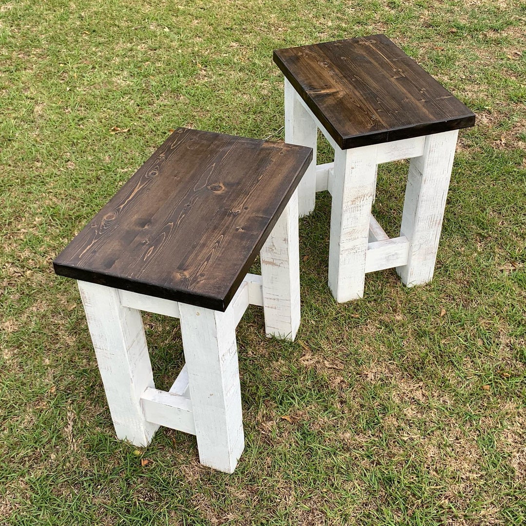 Rustic Farm House Country Chic Bar Stool or Side Table - Etsy