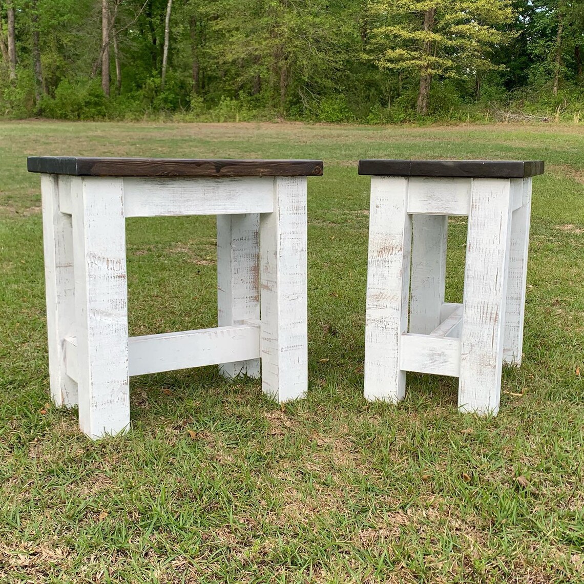Rustic Farm House Country Chic Bar Stool or Side Table - Etsy