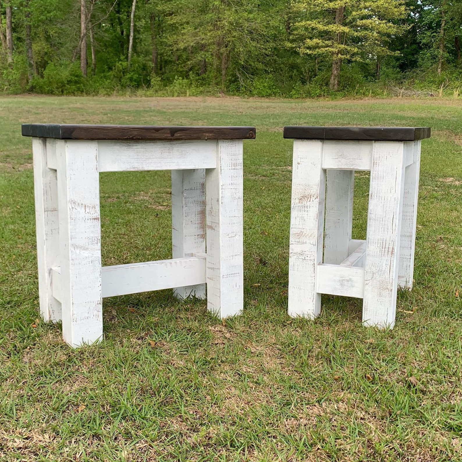 Rustic Farm House Country Chic Bar Stool or Side Table - Etsy