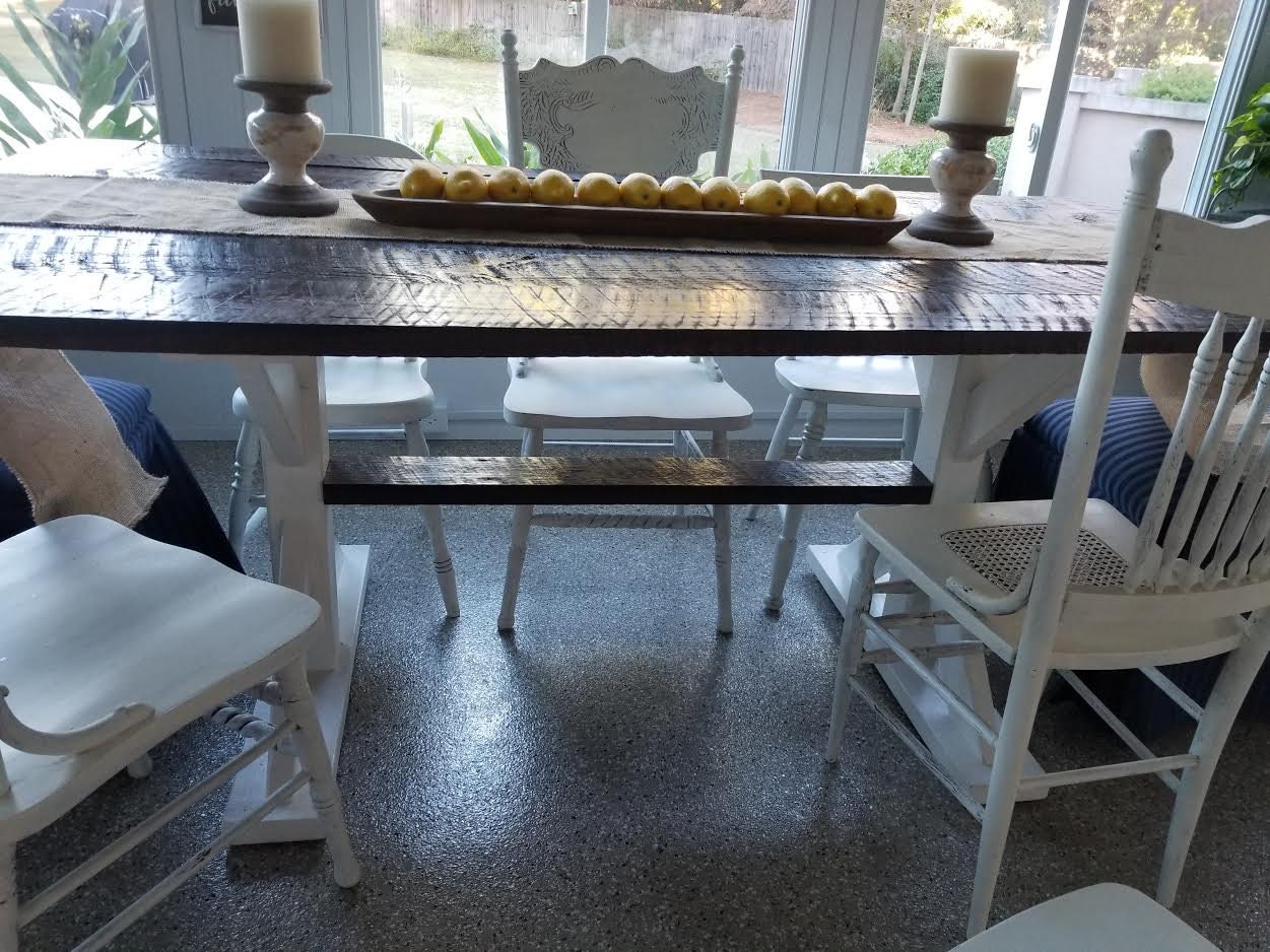 Farm Table Truss Style Legs (bar Height) - Etsy