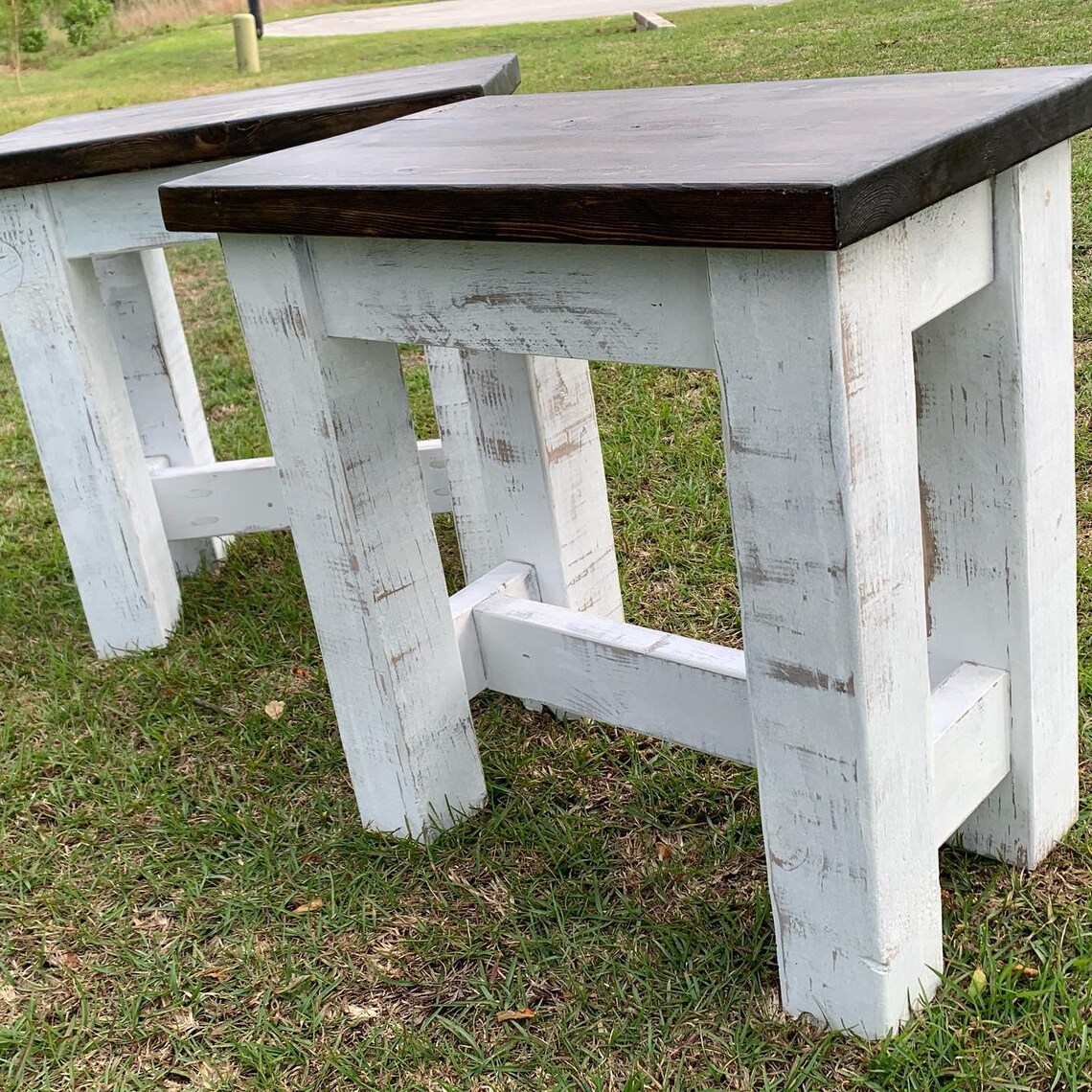 Rustic Farm House Country Chic Bar Stool or Side Table - Etsy