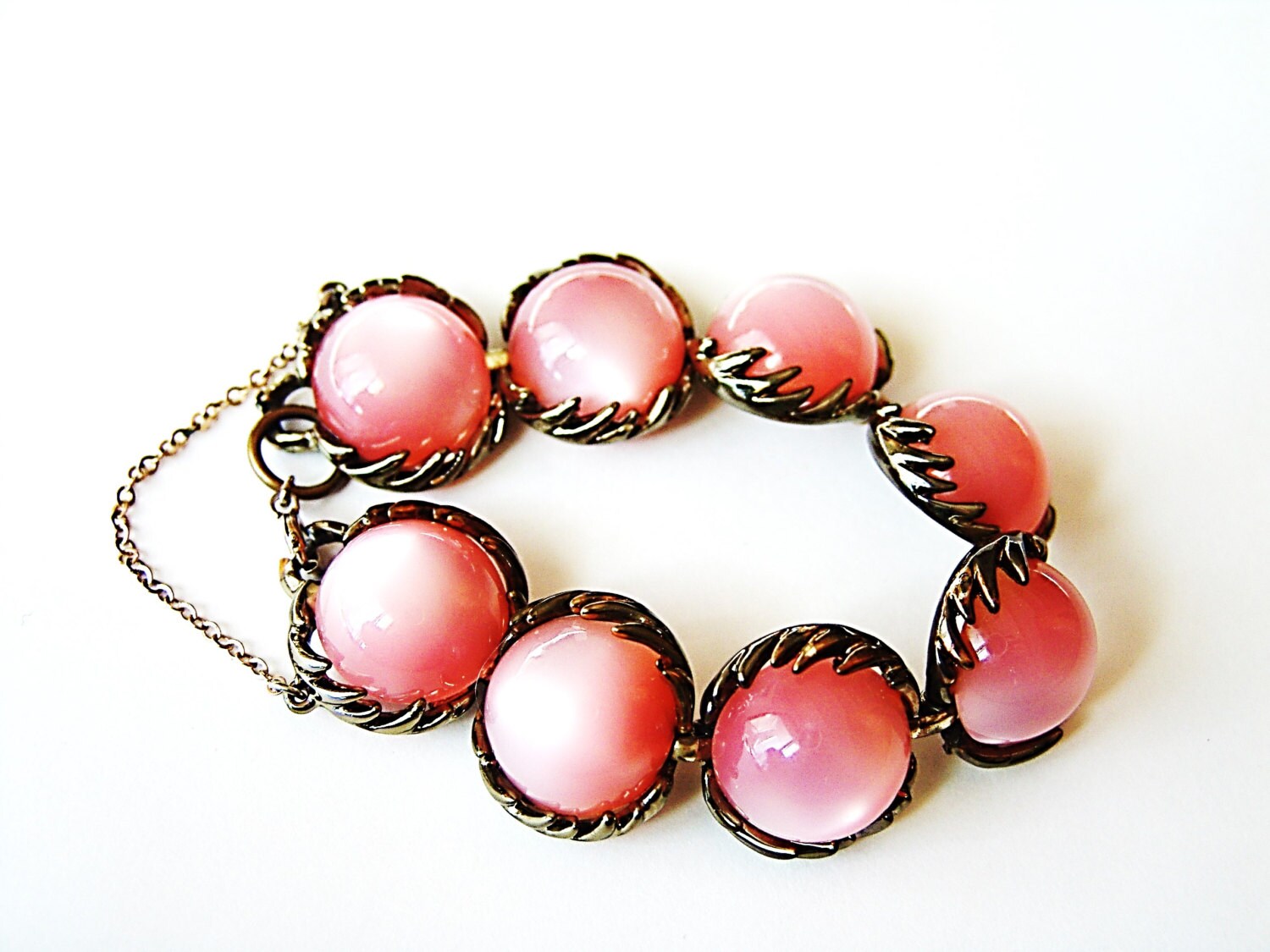 Bubble Gum Bracelet Rose Pink Translucent Color Pearly | Etsy