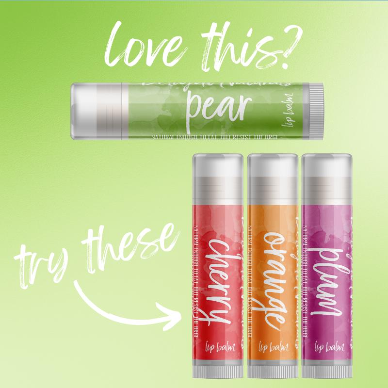 Delight Naturals Pear Lip Balm - Three Pack - Etsy