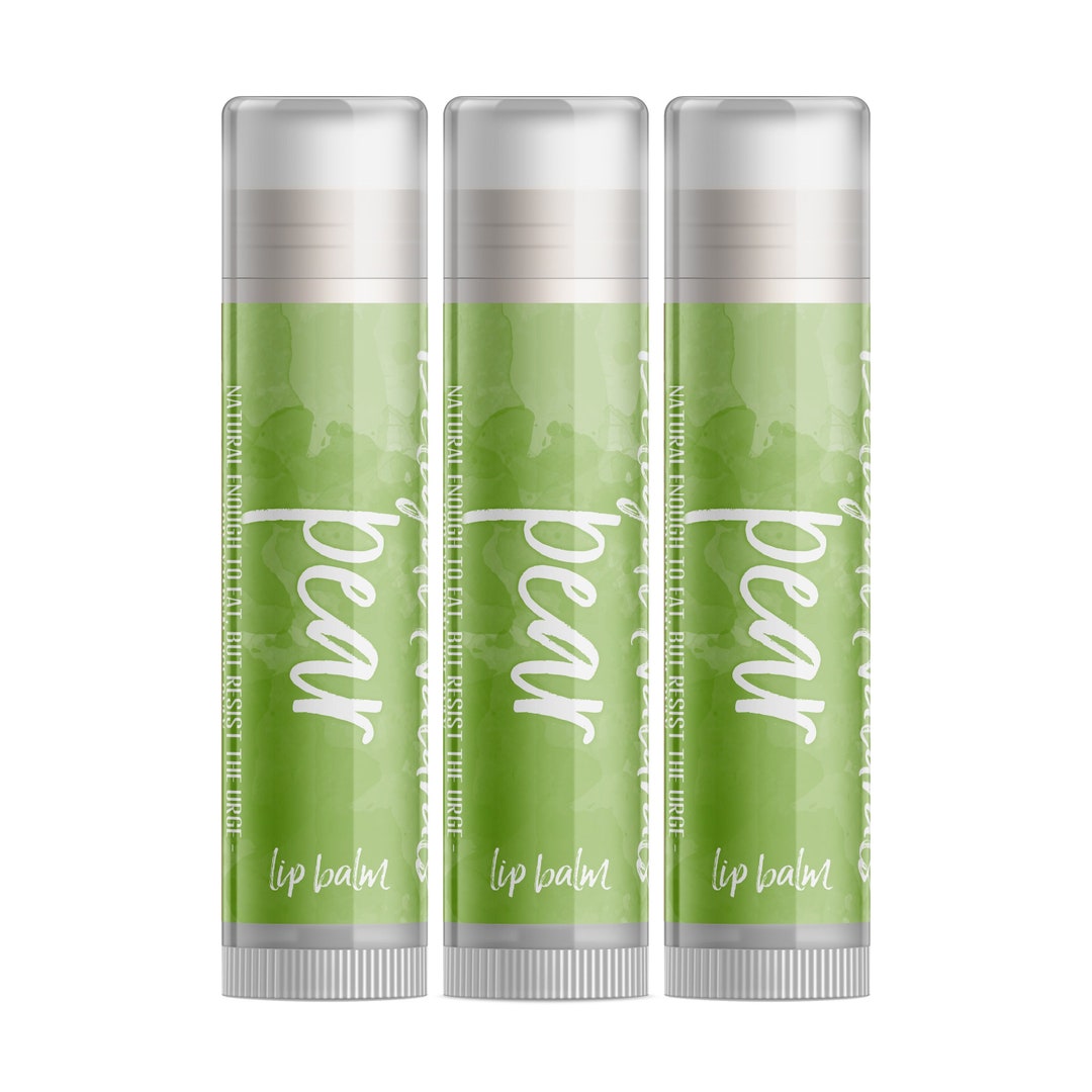 Delight Naturals Pear Lip Balm - Three Pack - Etsy