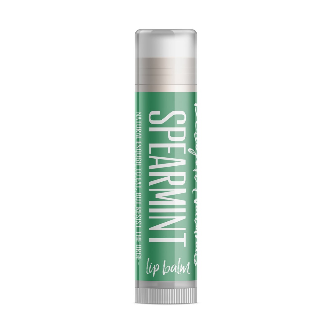 Spearmint Lip Balm Single Tube - Etsy