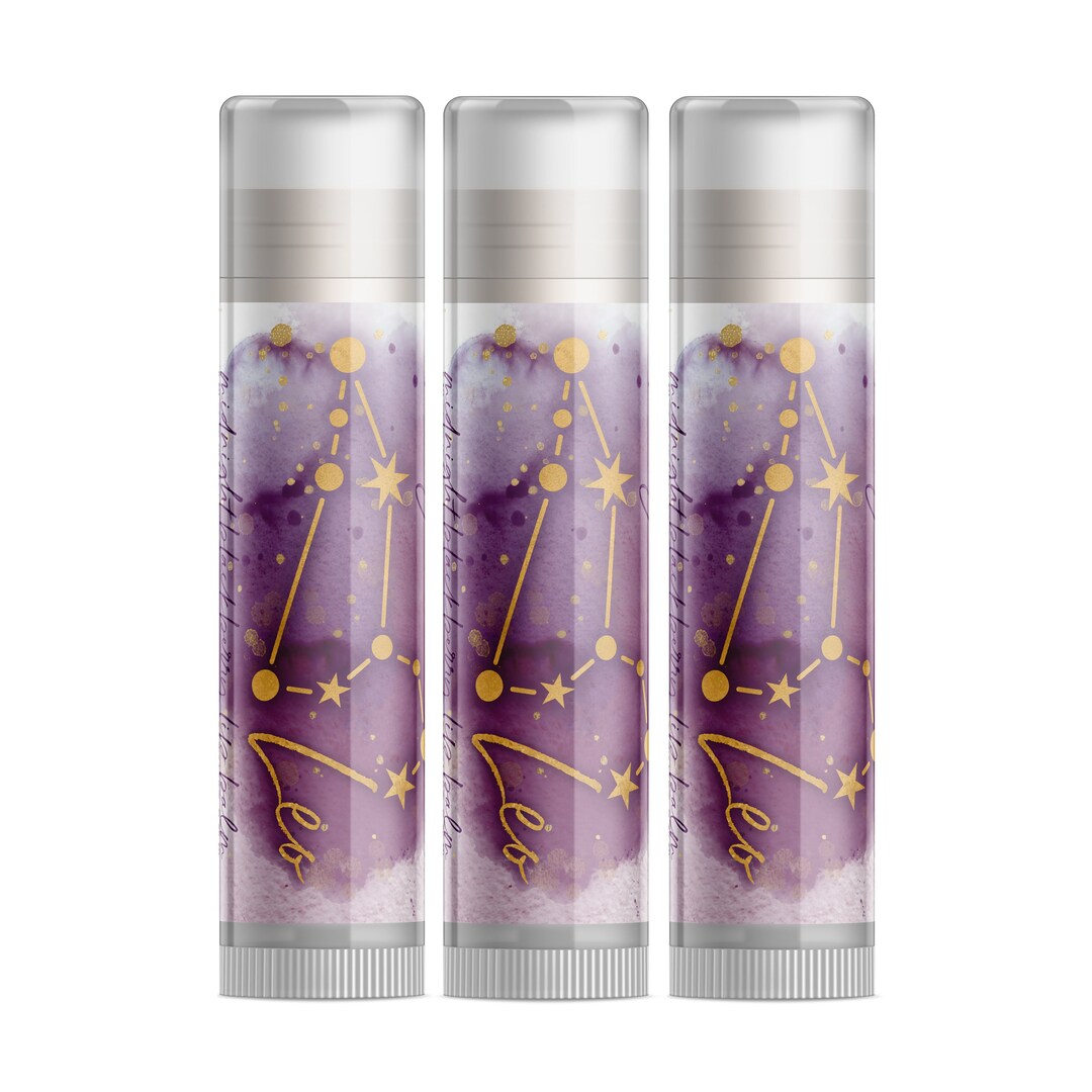 Zodiac Signs Lip Balm Leo Three Pack - Etsy