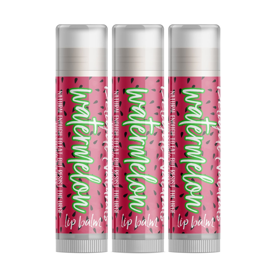 Watermelon Lip Balm Three Pack - Etsy