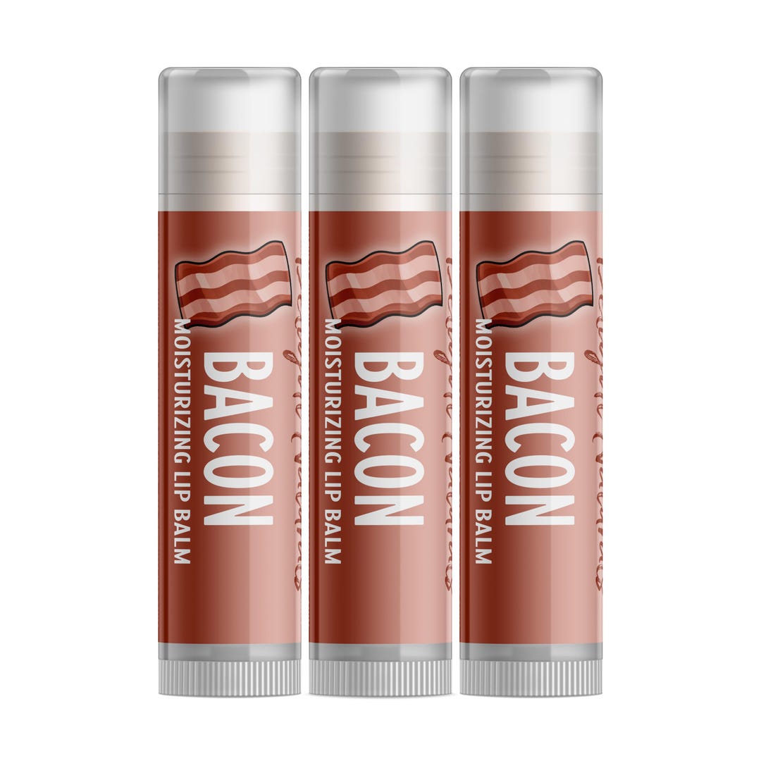 Delight Naturals Bacon Lip Balm - Three Pack - Etsy