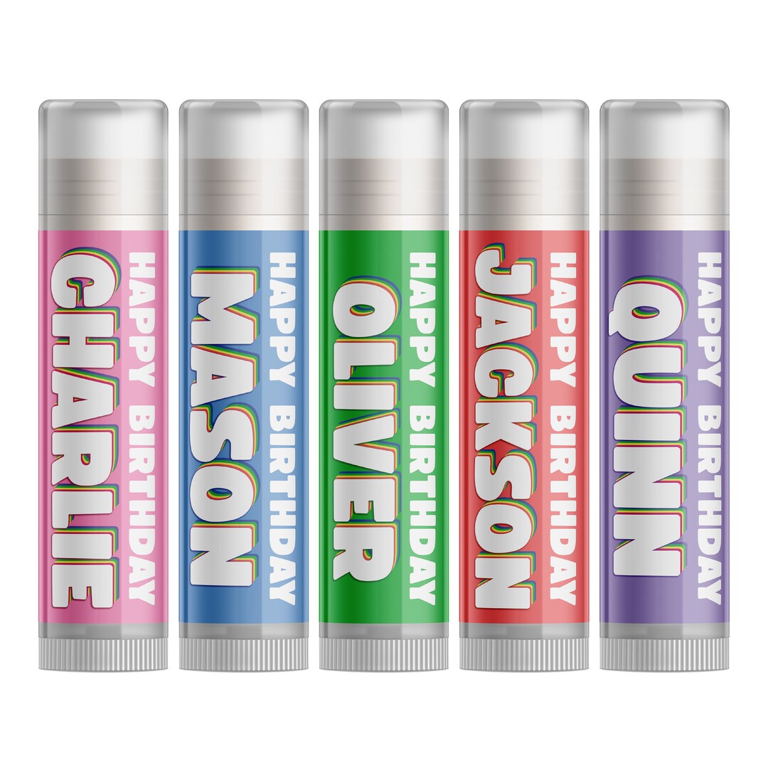 Delight Naturals Happy Birthday Lip Balms Customized Wholesale Lip Balms - Etsy
