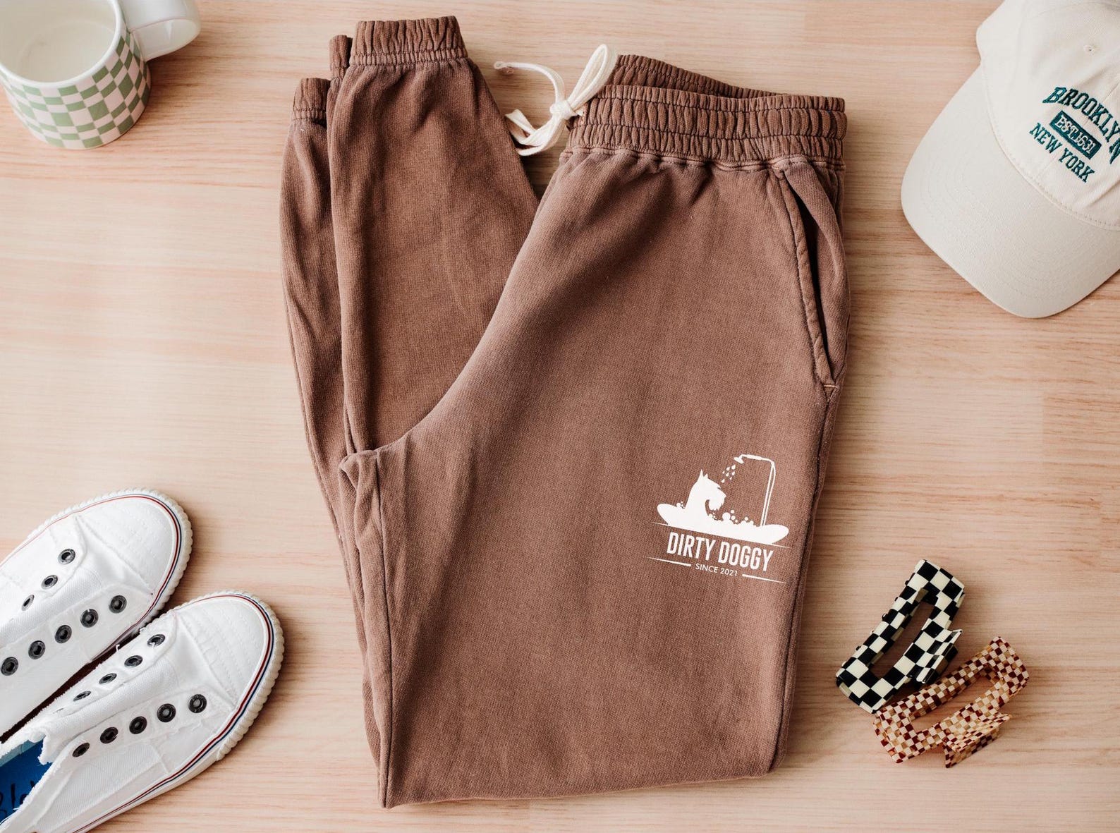 Dirty Doggy Sweatpants, Unisex Fleece Joggers, Pet Lover Lounge Pants ...