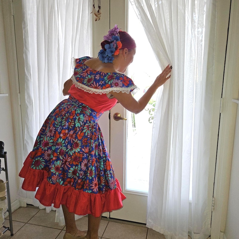Puerto Rican Dance Dress - Etsy UK
