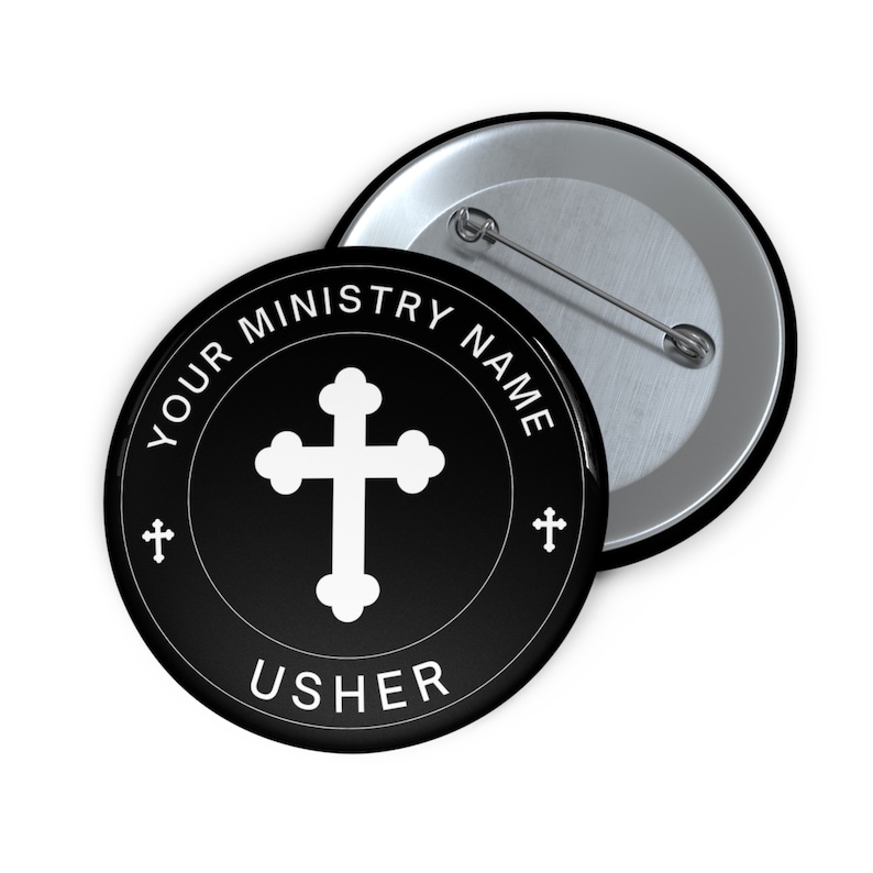 Custom Ministry Usher Pin Badge/button: A Beacon of Welcome and Service ...