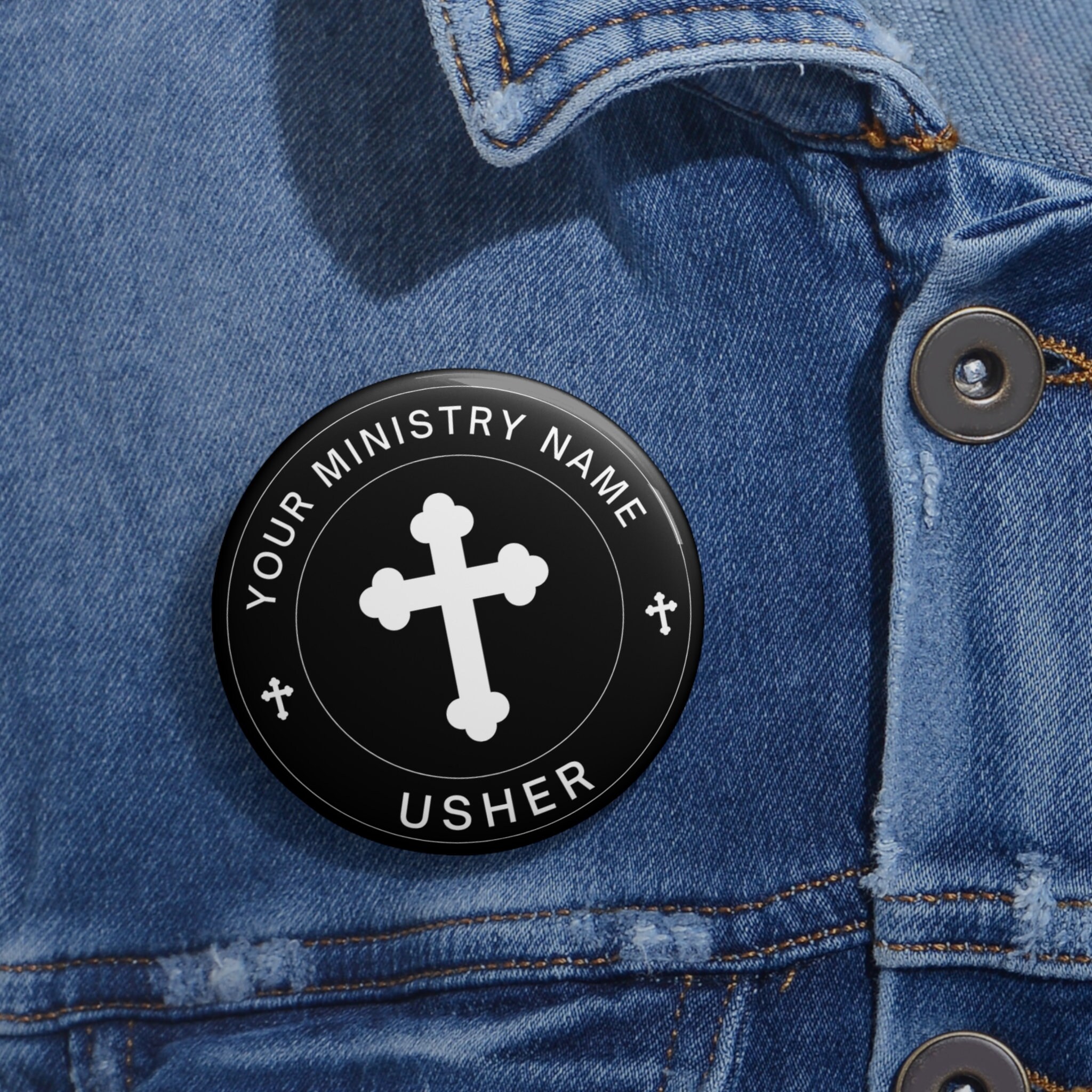 Custom Ministry Usher Pin Badge/button: A Beacon of Welcome and Service ...