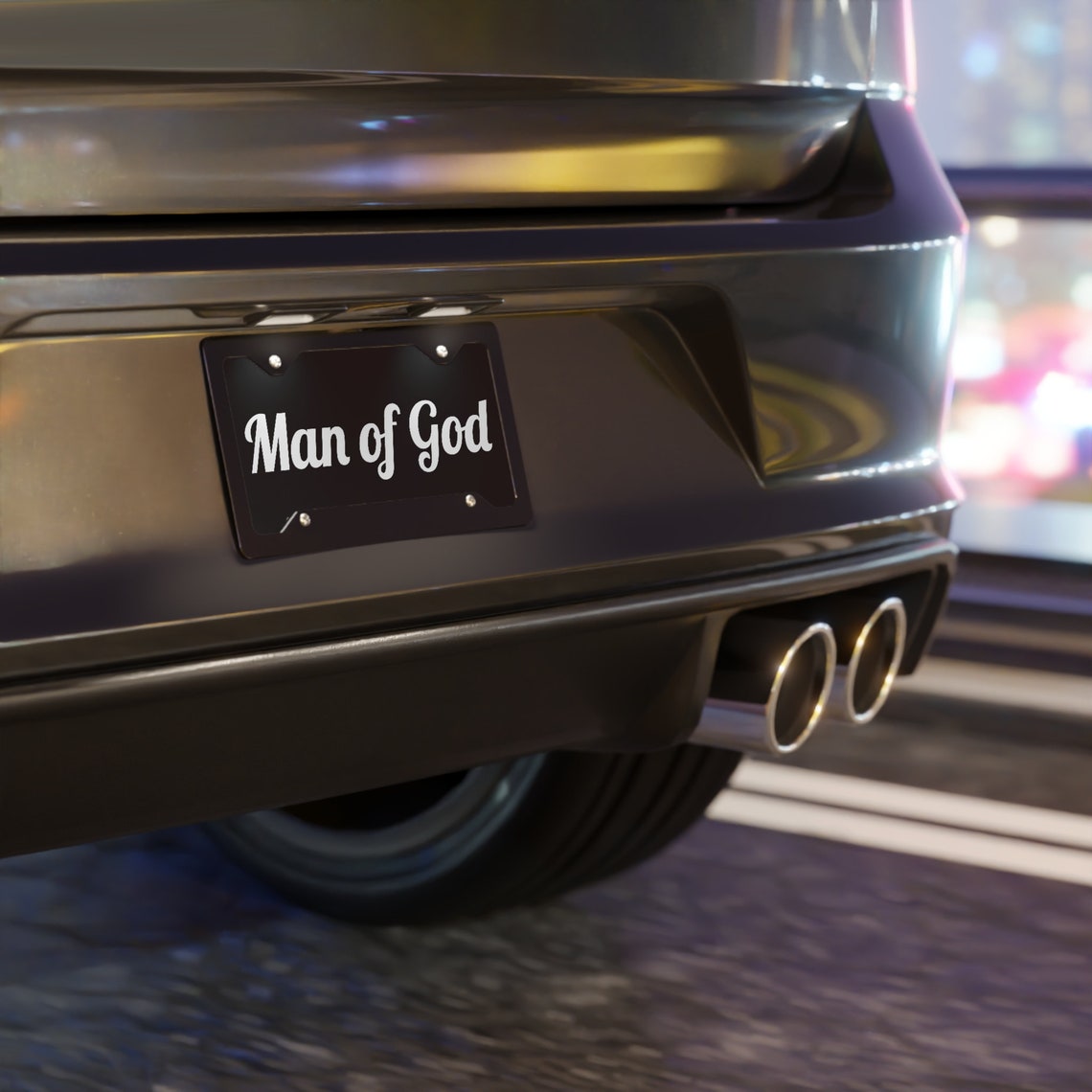 Man of God-front Auto Tag License Plate-christian Gift-believer Gift ...