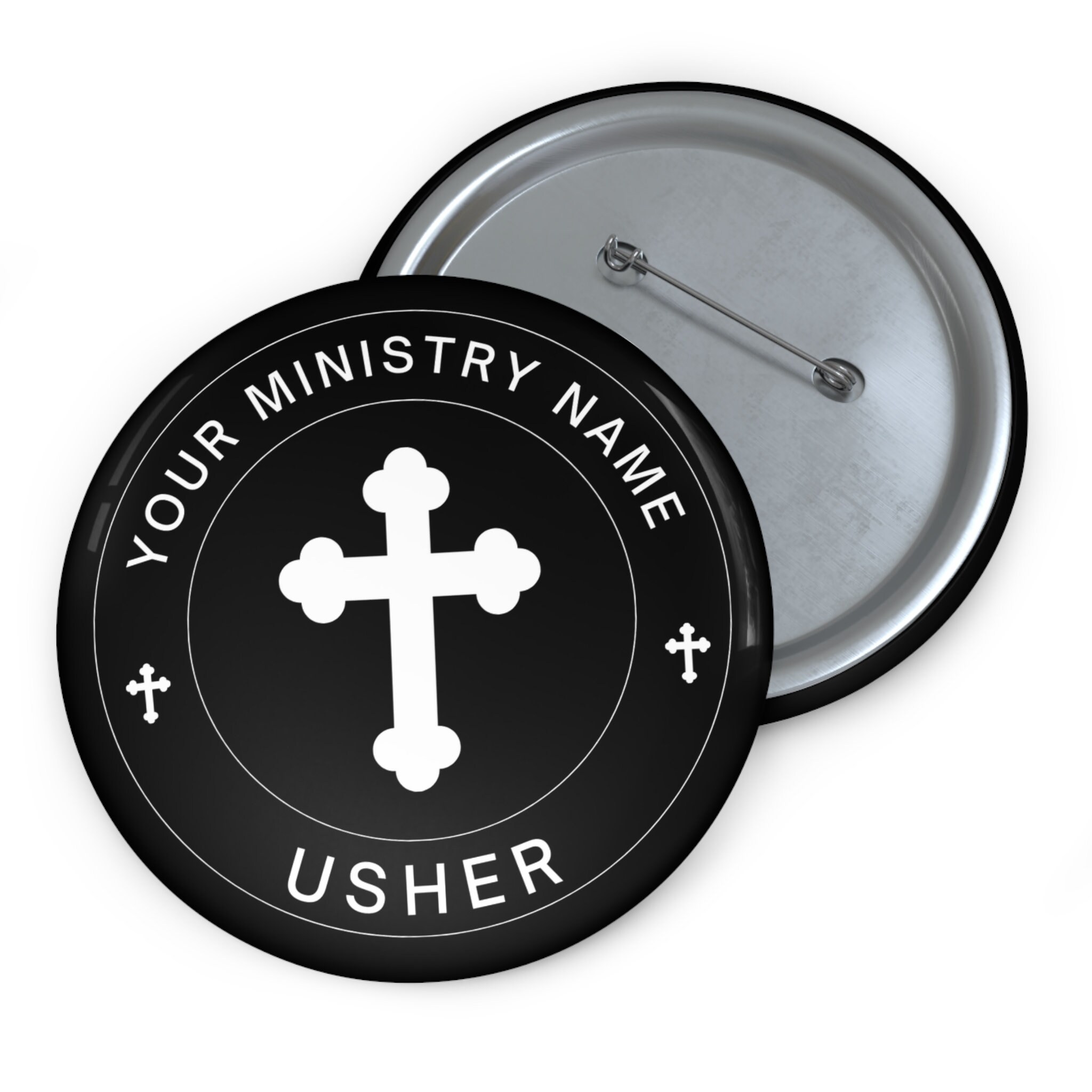 Custom Ministry Usher Pin Badge/button: A Beacon of Welcome and Service ...