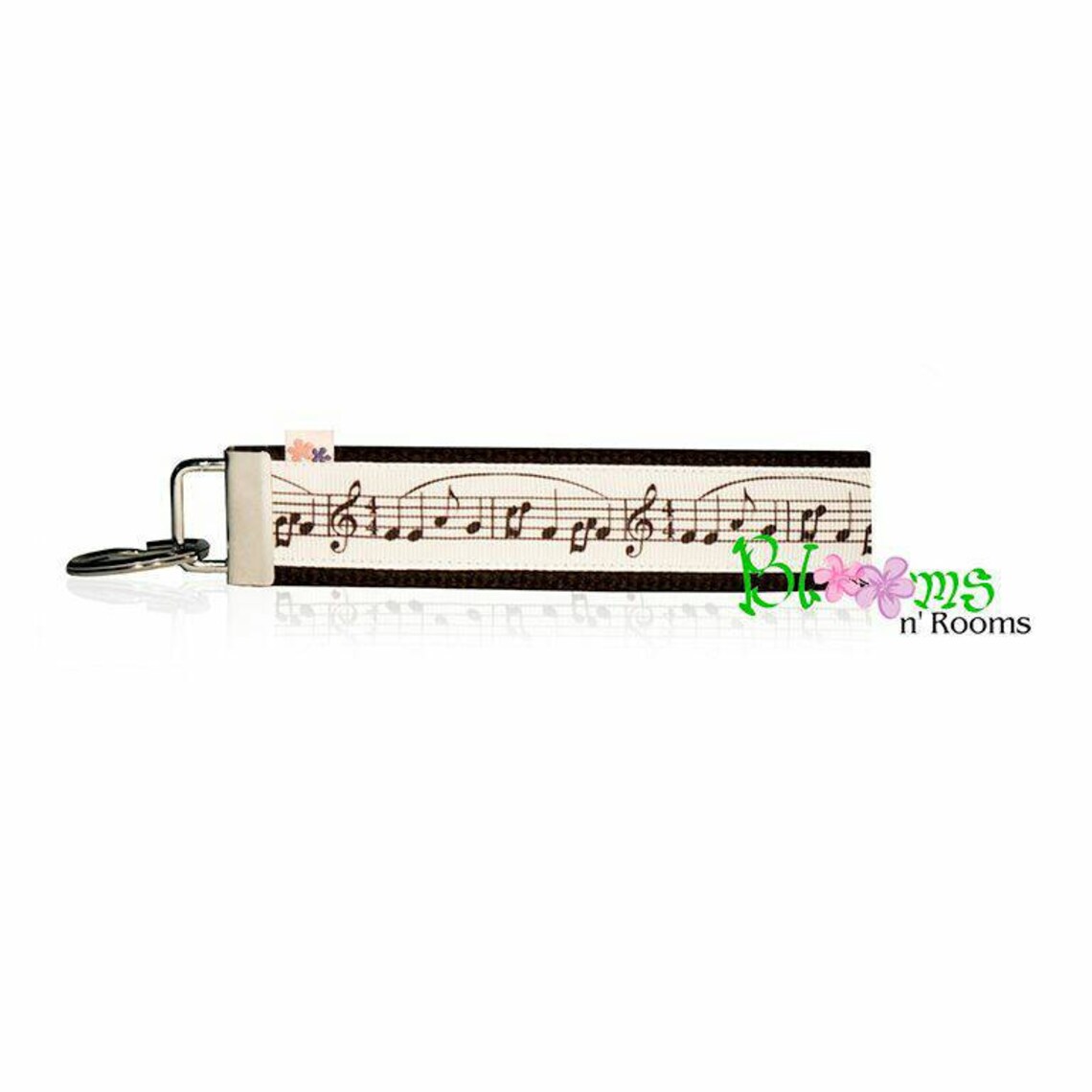 Music Notes Wristlet Keychain Key Fob - Etsy