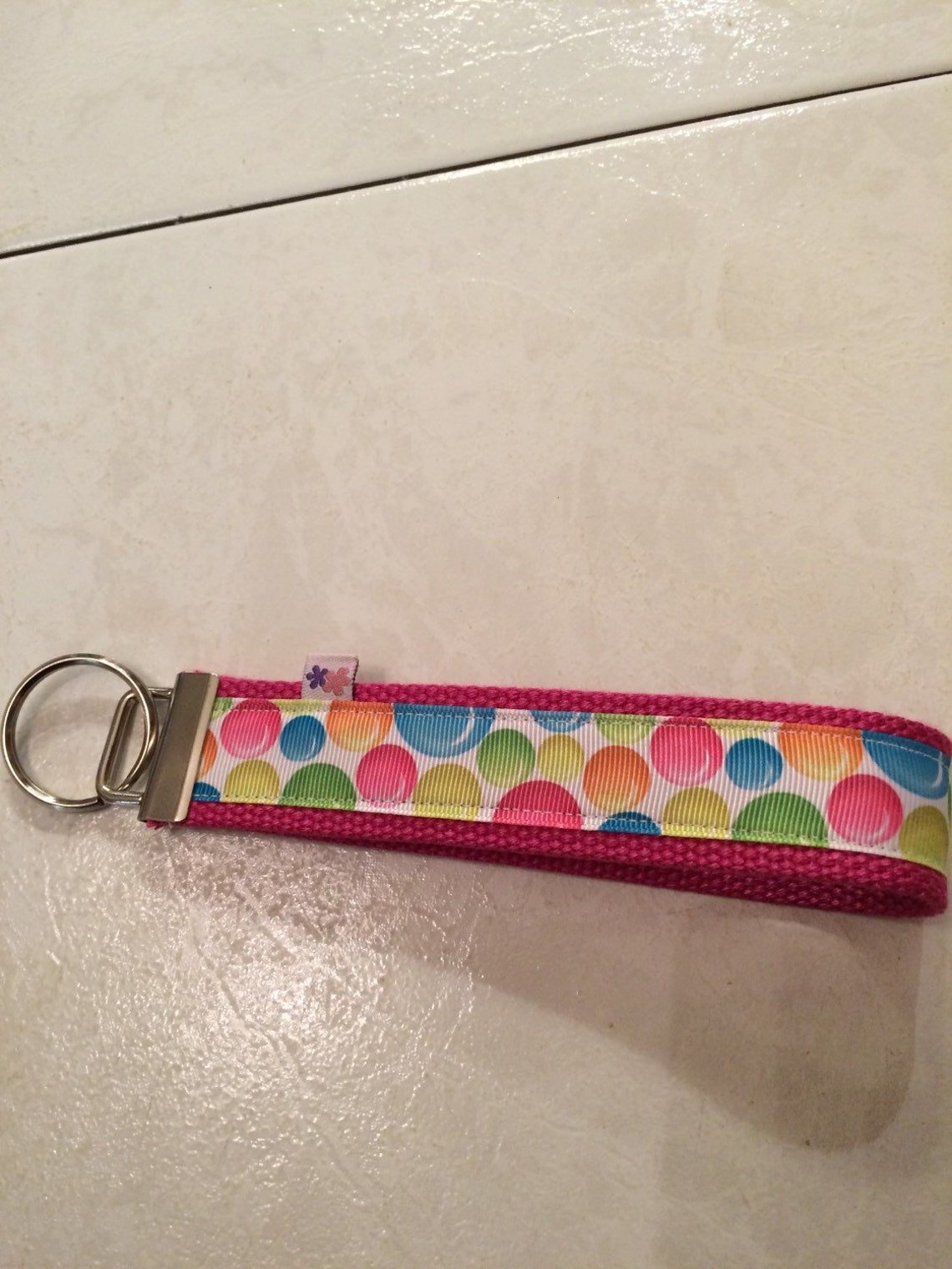 Colourful Bubbles Wrist Key Fob Keychain Wristlet - Etsy