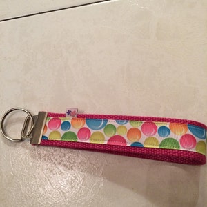Colourful Bubbles Wrist Key Fob Keychain Wristlet - Etsy