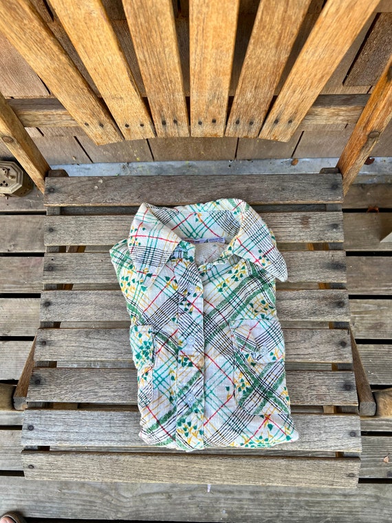 70s button up shirt - Gem