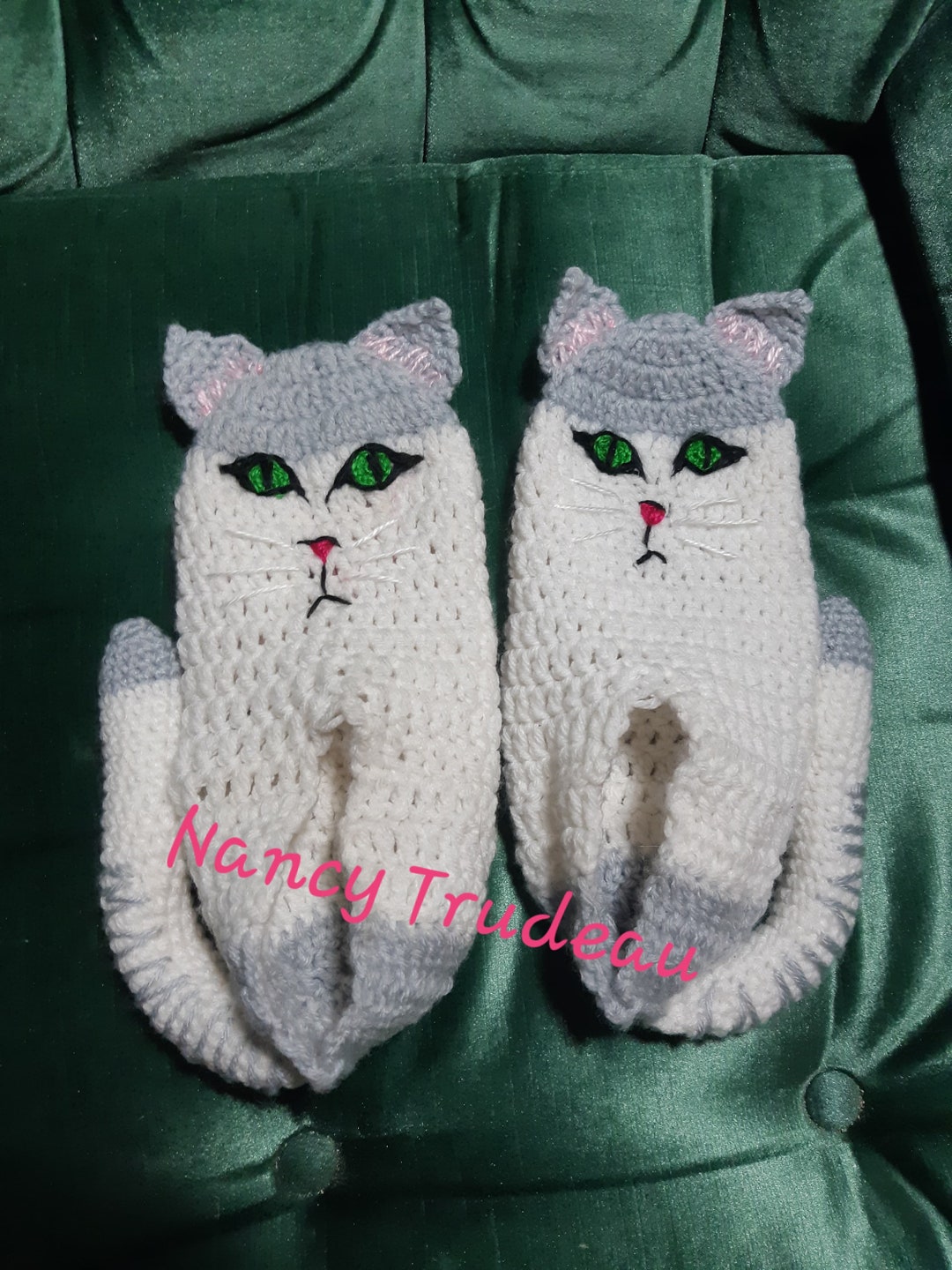 Kitty Slippers - Etsy