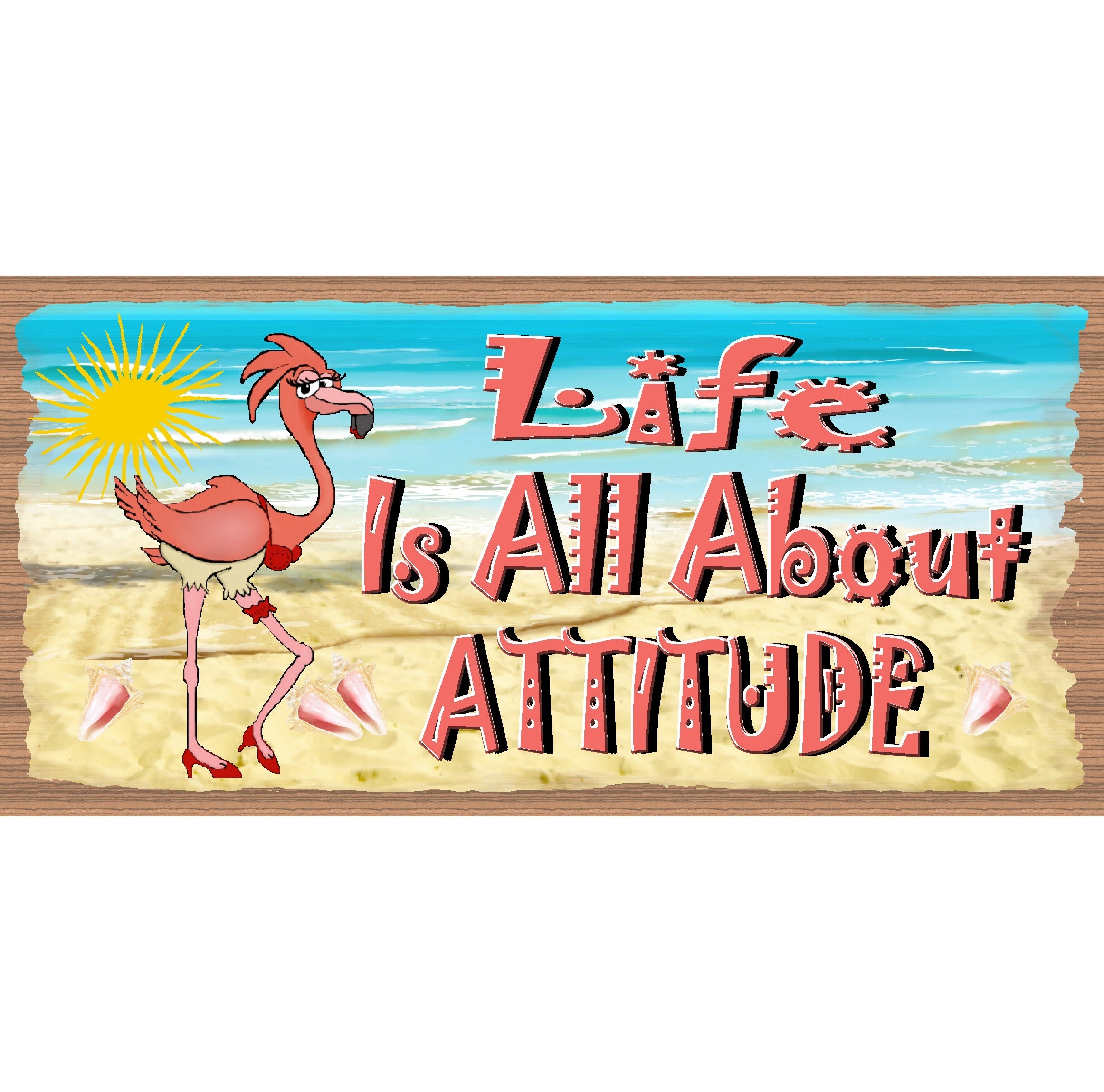 Flamingo Wood Signs Handmade Wood Sign Flamingo Primitive | Etsy