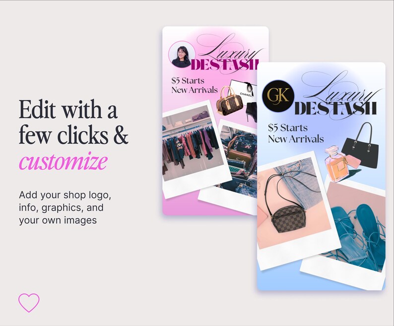 Editable Canva Template: Poshmark & Whatnot Reseller Covers - Etsy