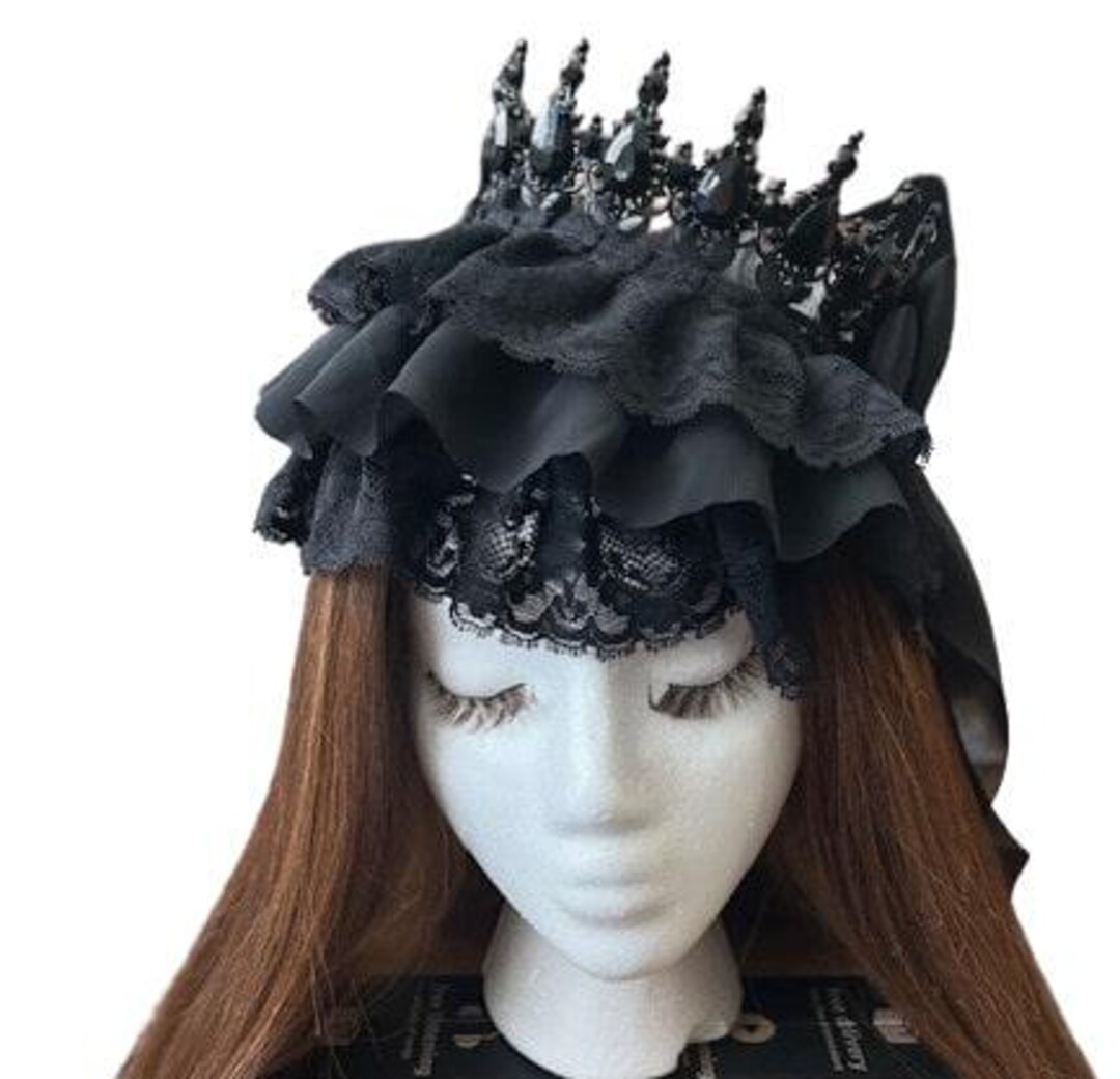 Fascinator Hat|gothic Lolita Hat|decora Hat|gothic Crow|maximalist Hat ...