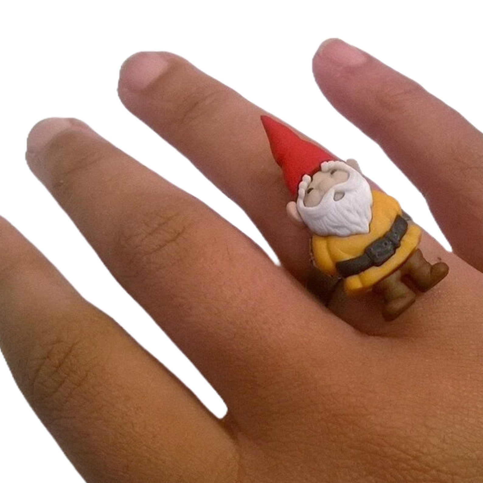 David and Gnomes Ring:90's Rector Style Cartoon Inspired Resin Upcycled ...