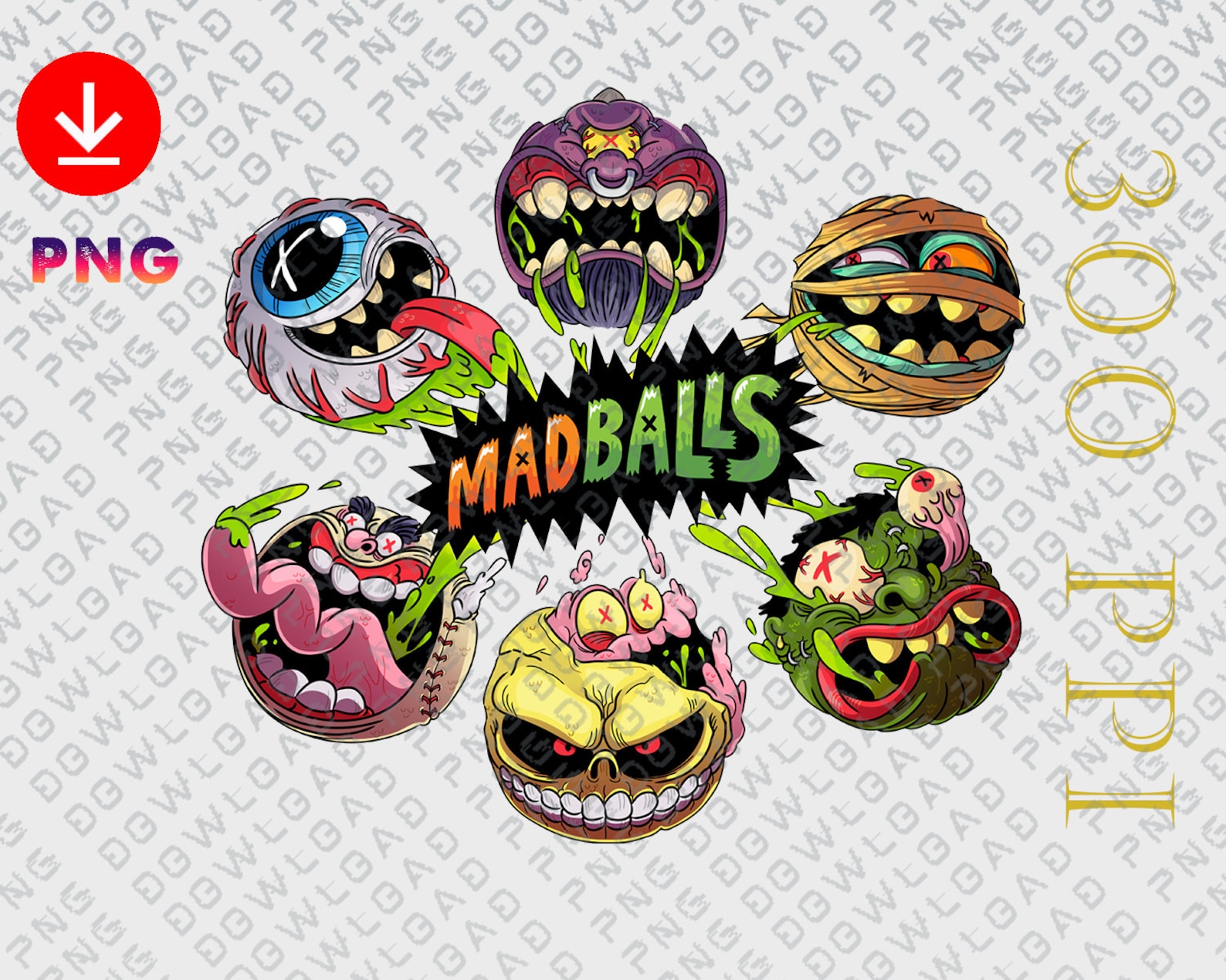 The - Madballs Blind Prints Dowload - Etsy