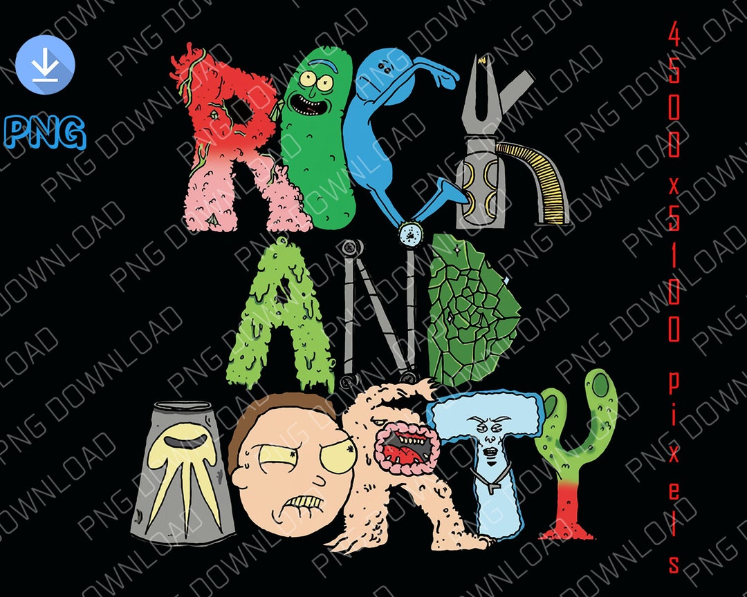 Text Rick and Morty Dowload Png - Etsy