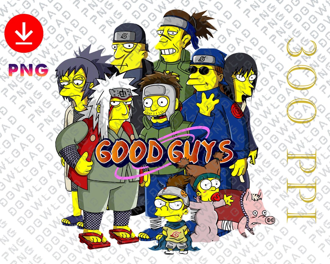 Design Simpson En Mode Naruto PNG - Etsy