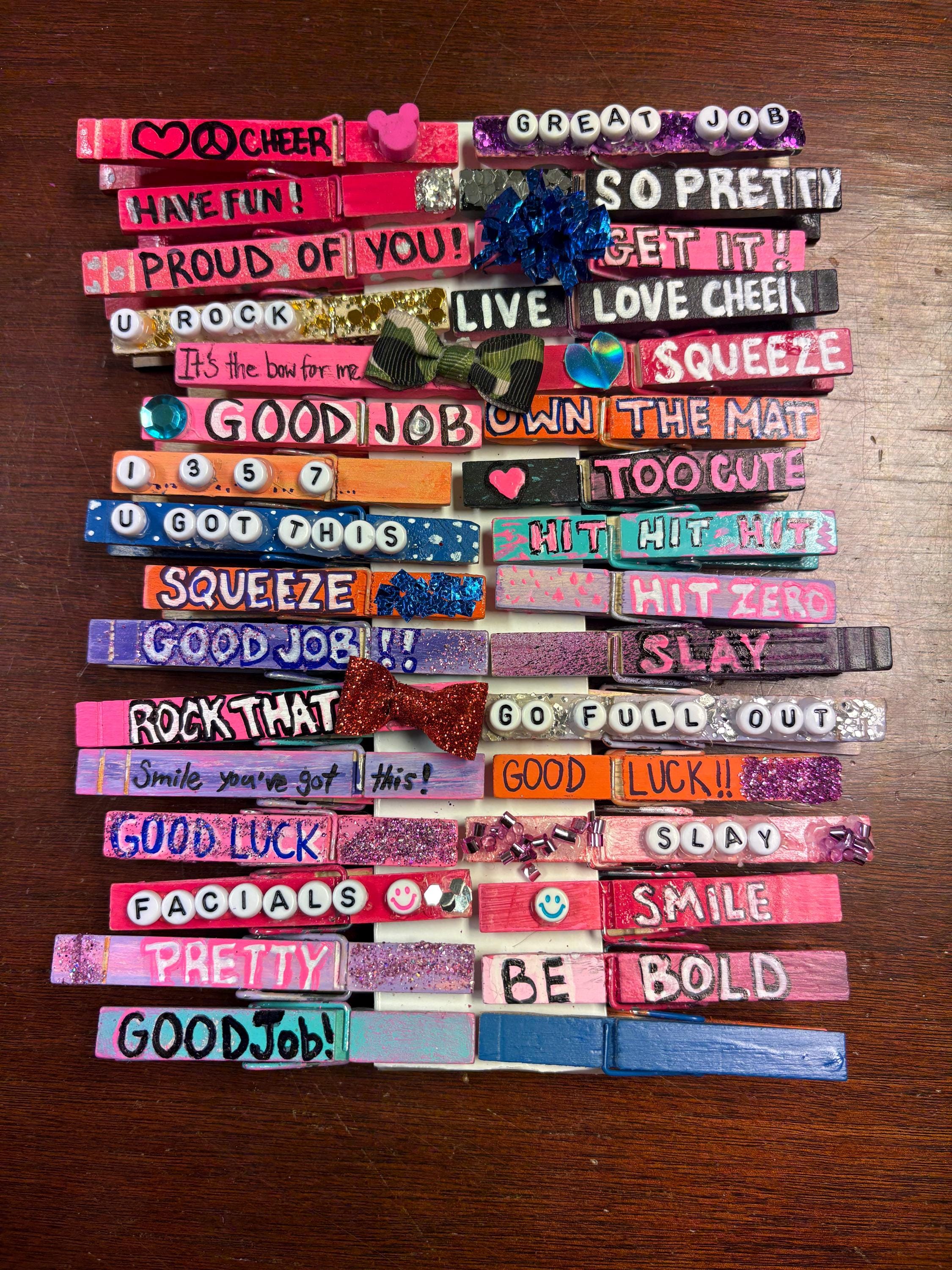 Cheer,volleyball Spirit Pins / Clips Custom - Etsy