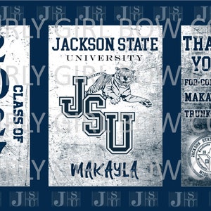 JSU Chip Bag, Digital File Download, Water Bottle Labels, Jackson State ...
