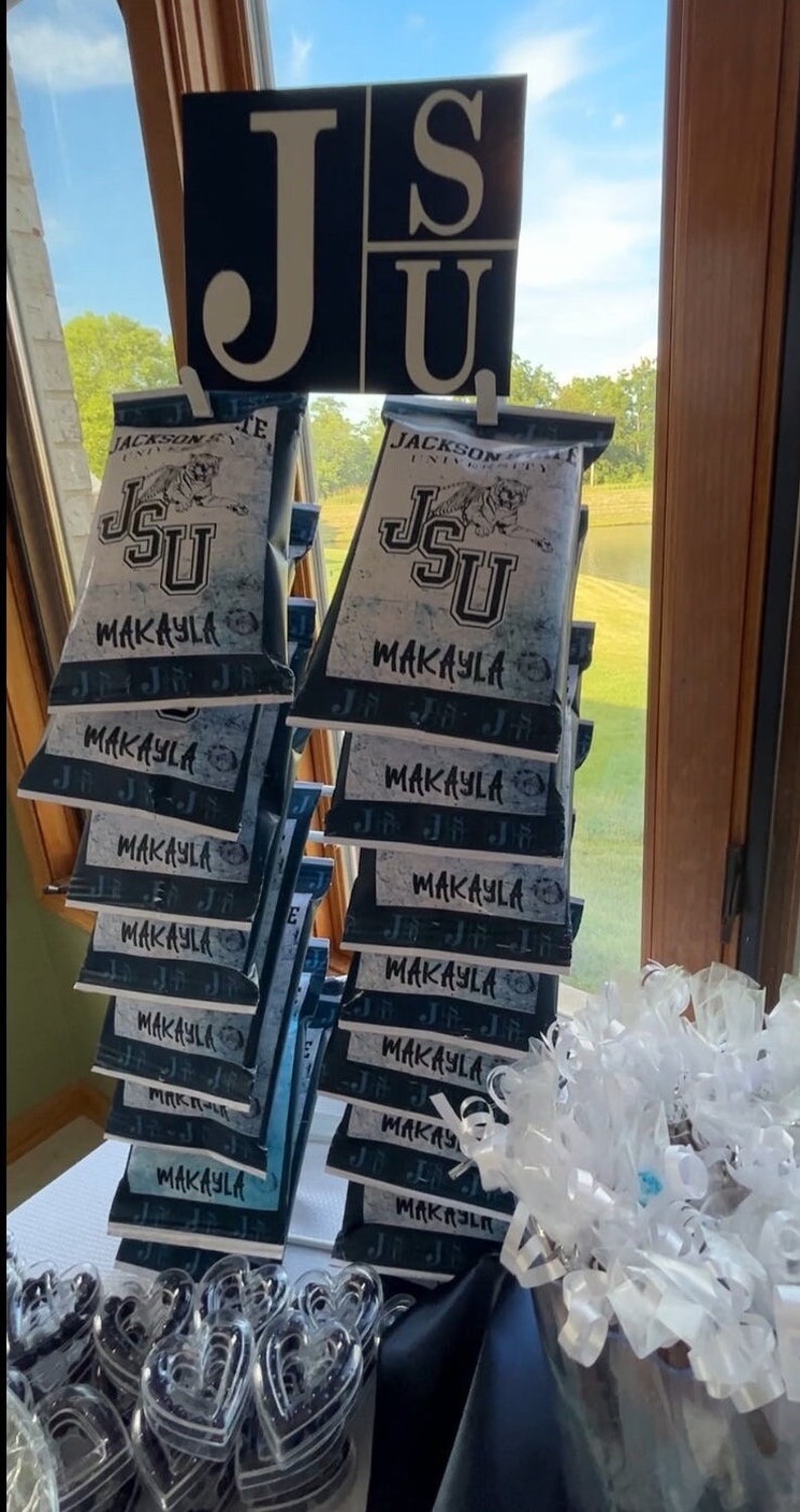 JSU Chip Bag, Digital File Download, Water Bottle Labels, Jackson State ...