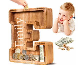 Personalized Letter Coin Bank - Etsy