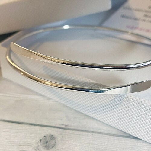 Hand Crafted Sterling Silver Wrap Bangle - Etsy