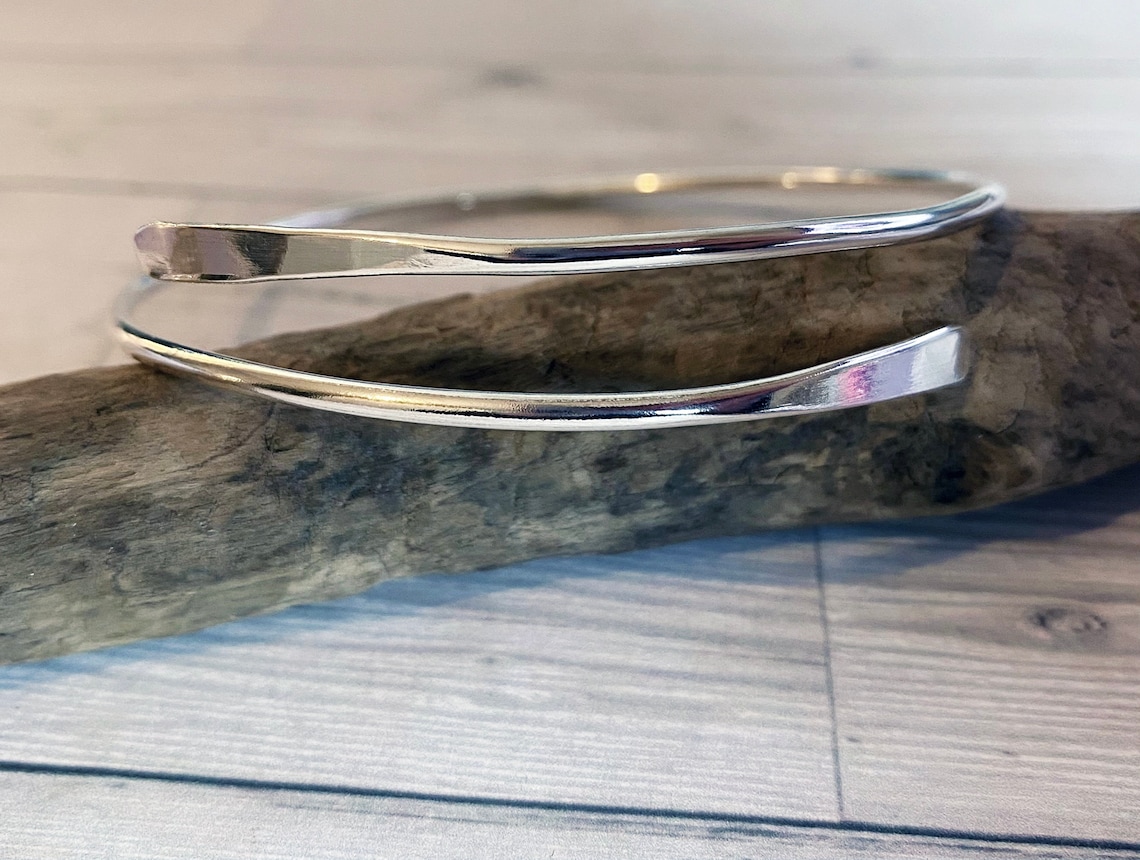 Hand Crafted Sterling Silver Wrap Bangle - Etsy