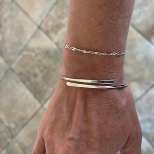 Hand Crafted - Sterling Silver Wrap Bangle - Can Be Personalised - Etsy