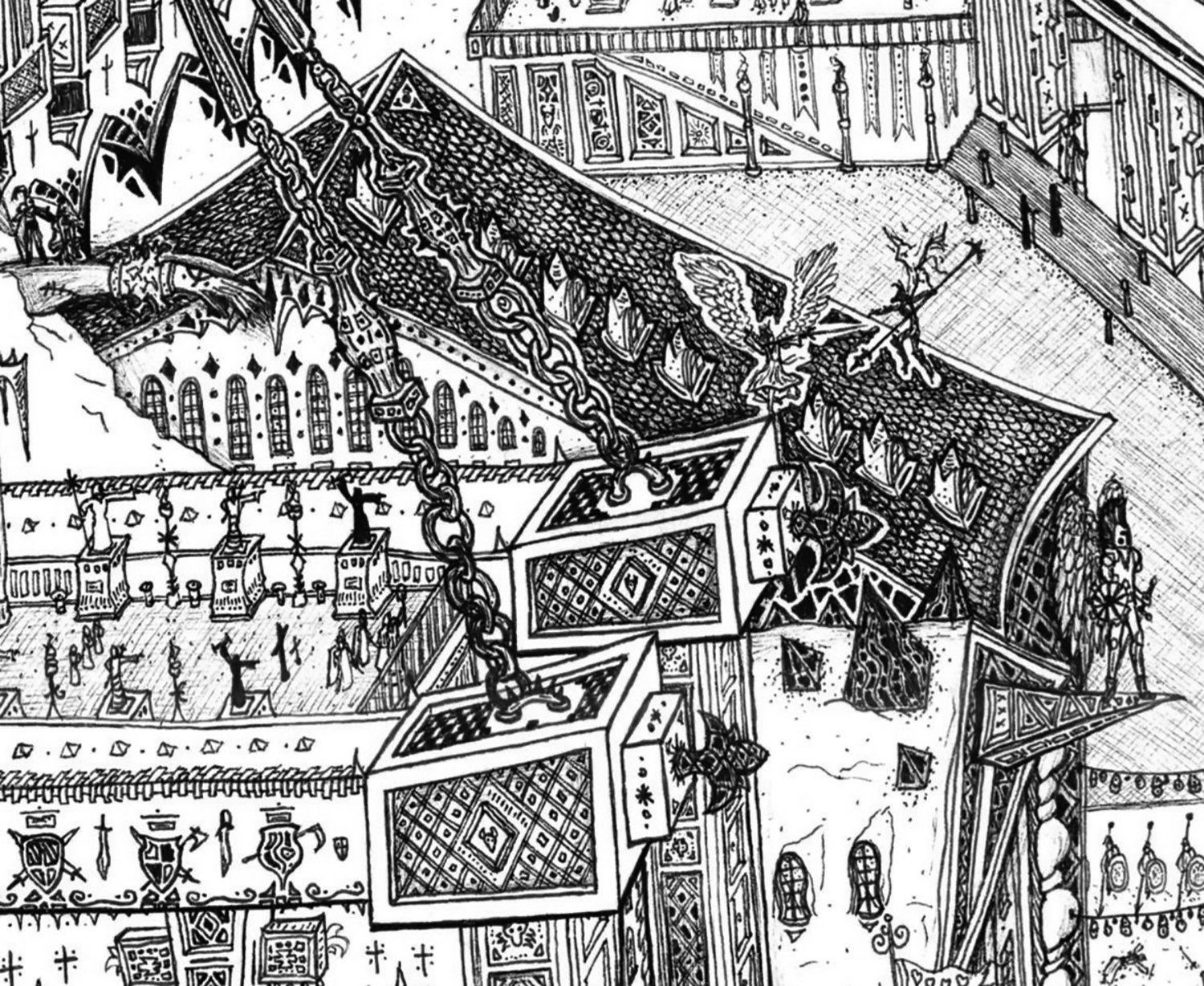 Underground Ink Drawing Print, A3 42x30cm - Etsy Canada