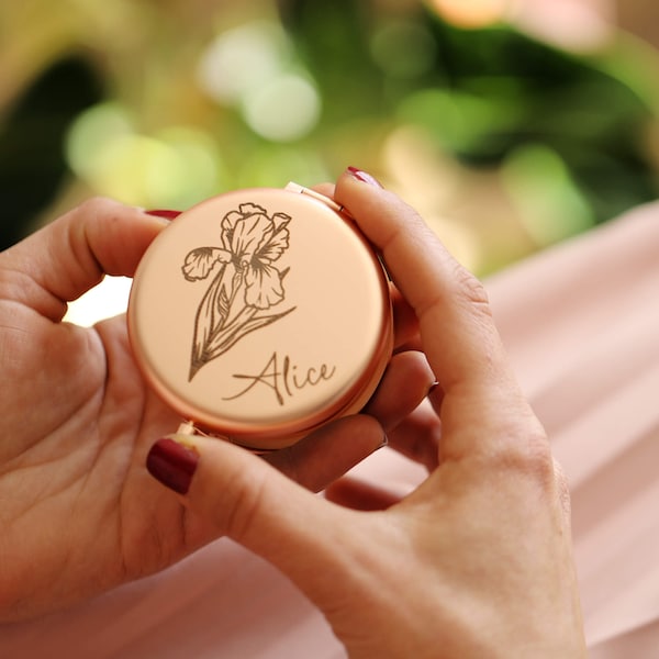 Flower Compact - Etsy