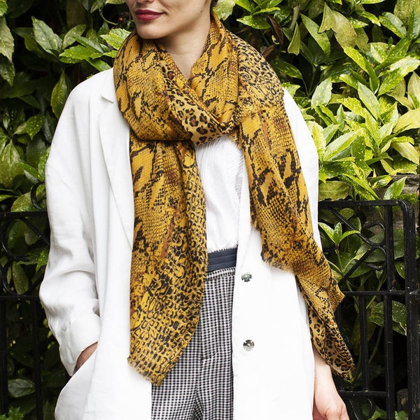 Snake Skin Scarf - Etsy