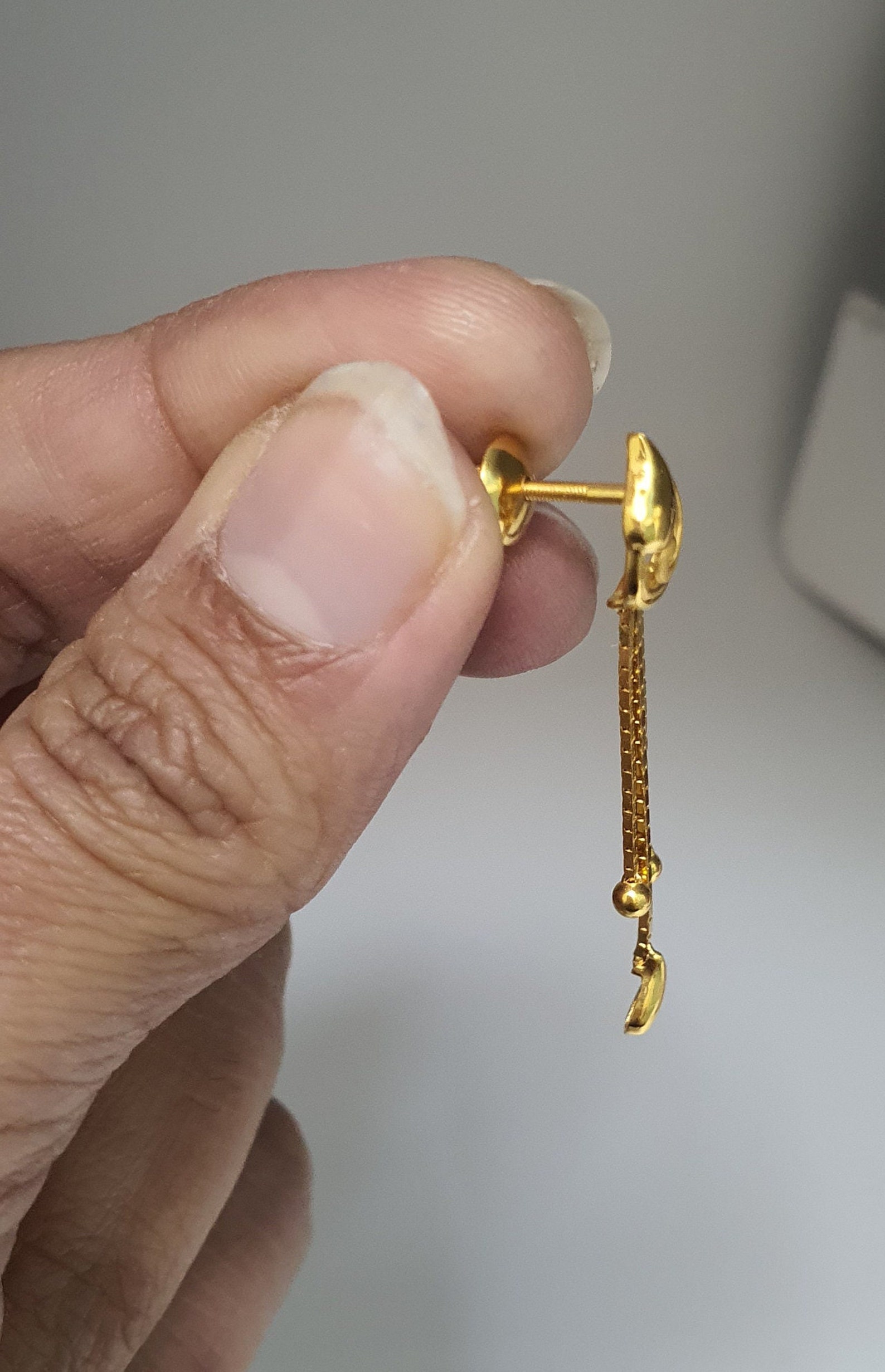 22ct Yellow Gold Ladies Drop Earrings 3.9 Grams - Etsy