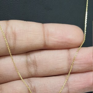 18K Yellow Gold Ladies Fancy Chain Necklace 18 inches | Etsy