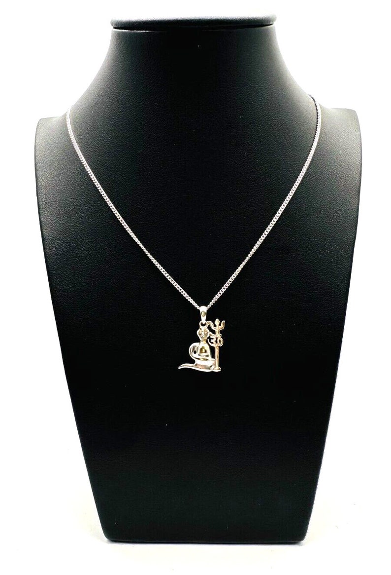 18ct Gold Lord Shiva Shivling Pendant With Trishul and Om Symbol, 2 ...