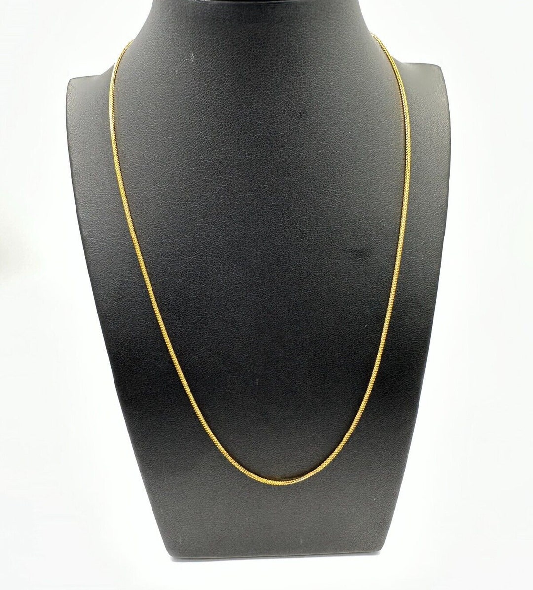 22ct Yellow Gold Mens/ladies Foxtail Chain Necklace 18 - Etsy
